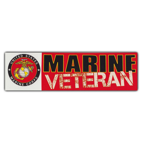 Bumper Sticker - Marine Corps. Veteran, Military, USMC – Crazy Novelty Guy